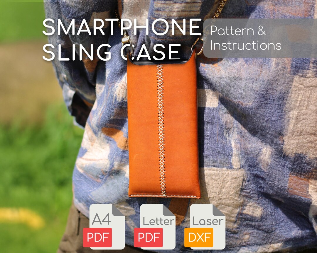Phone Crossbody Bag Pattern Leather Craft Phone Bag Pattern PDF ...