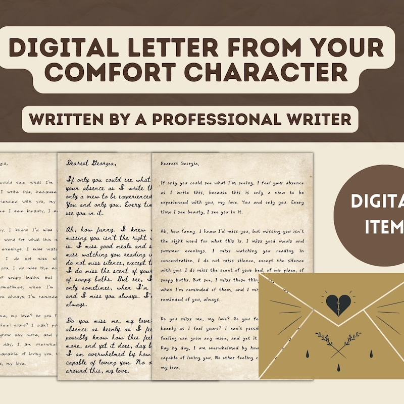 Character Letters - Etsy