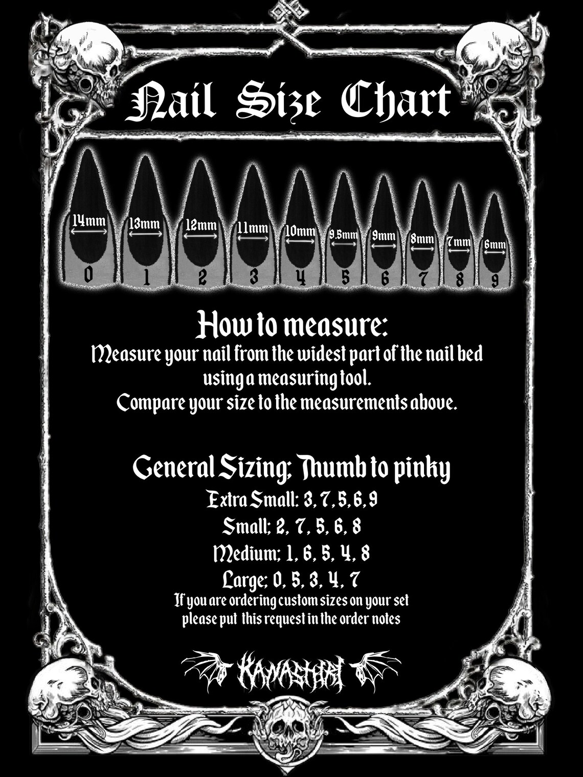 VISCERA! // Horror Movie & Human Anatomy Custom Nail Set - Reusable ...