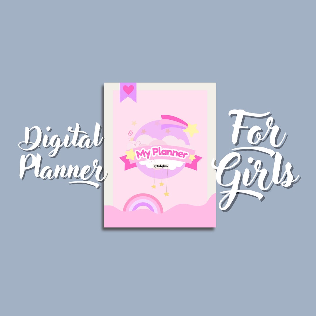 Printable Digital Yearly Planner for Girls - Etsy