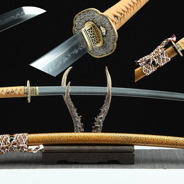 Golden Katana Sword - Etsy