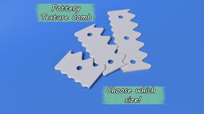 3D Printed Pottery Texture Comb: Hand Building & Wheel Throwing Tool - Etsy