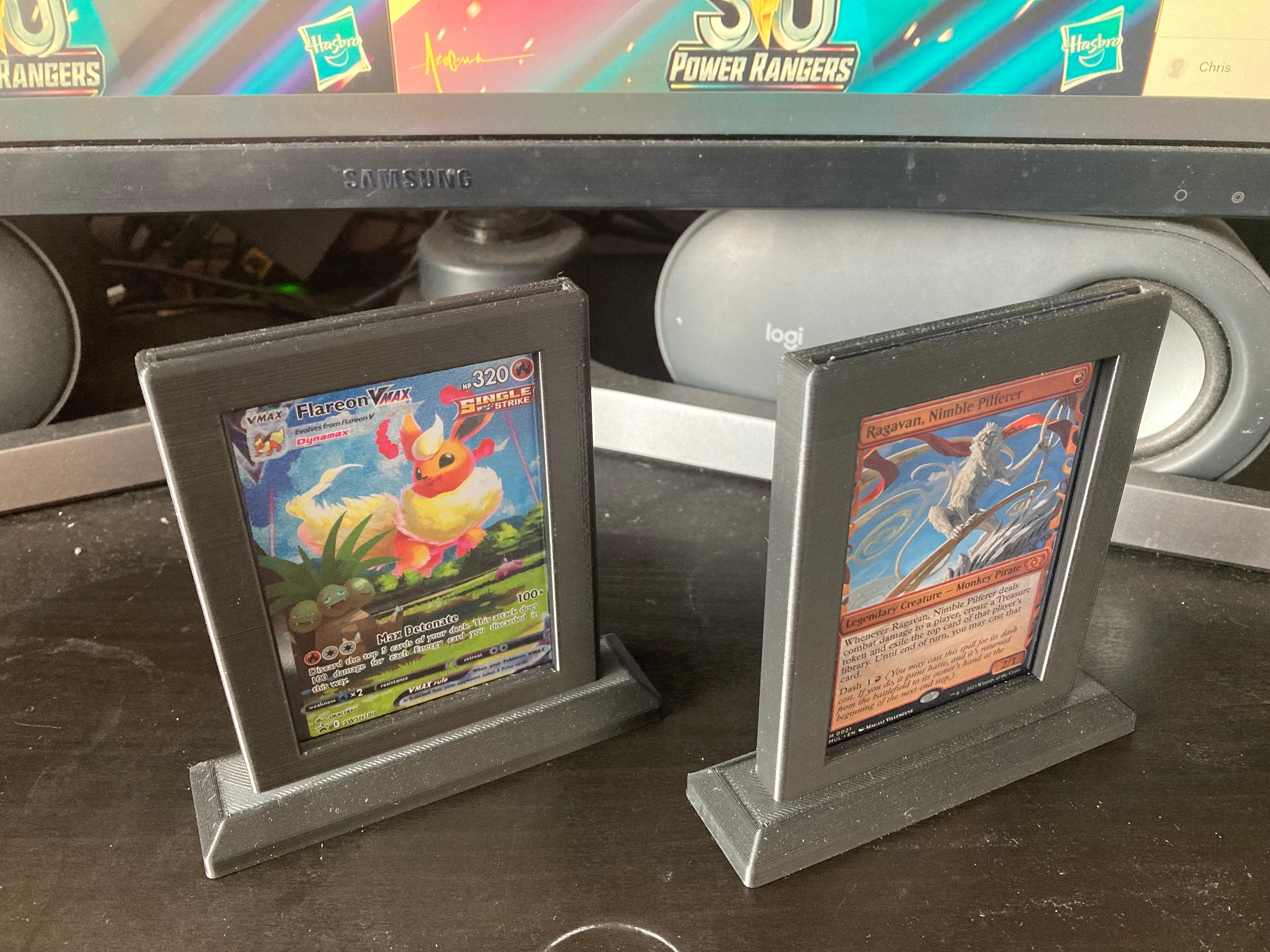 3D Printed Toploader Frame for Standard Sized Trading Cards - Etsy