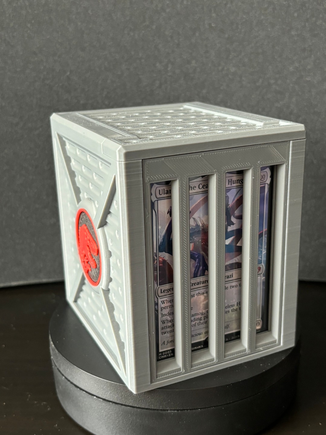 3D Printed Jurassic Park Dinosaur Cage Deck Box for Commander EDH MTG ...