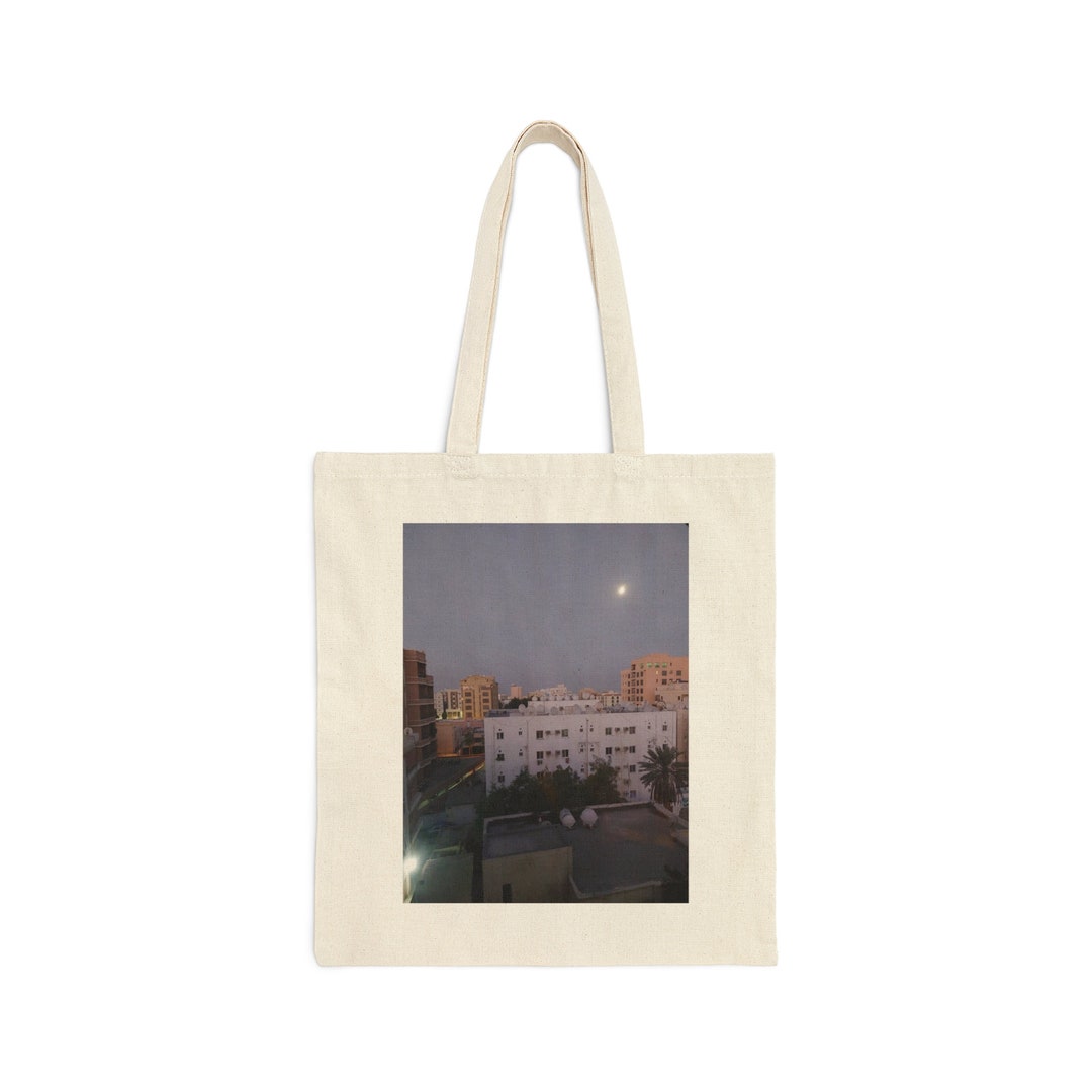 Cotton Canvas Tote Bag Manama Night Mini Tote, Tote Bag, Personalized ...