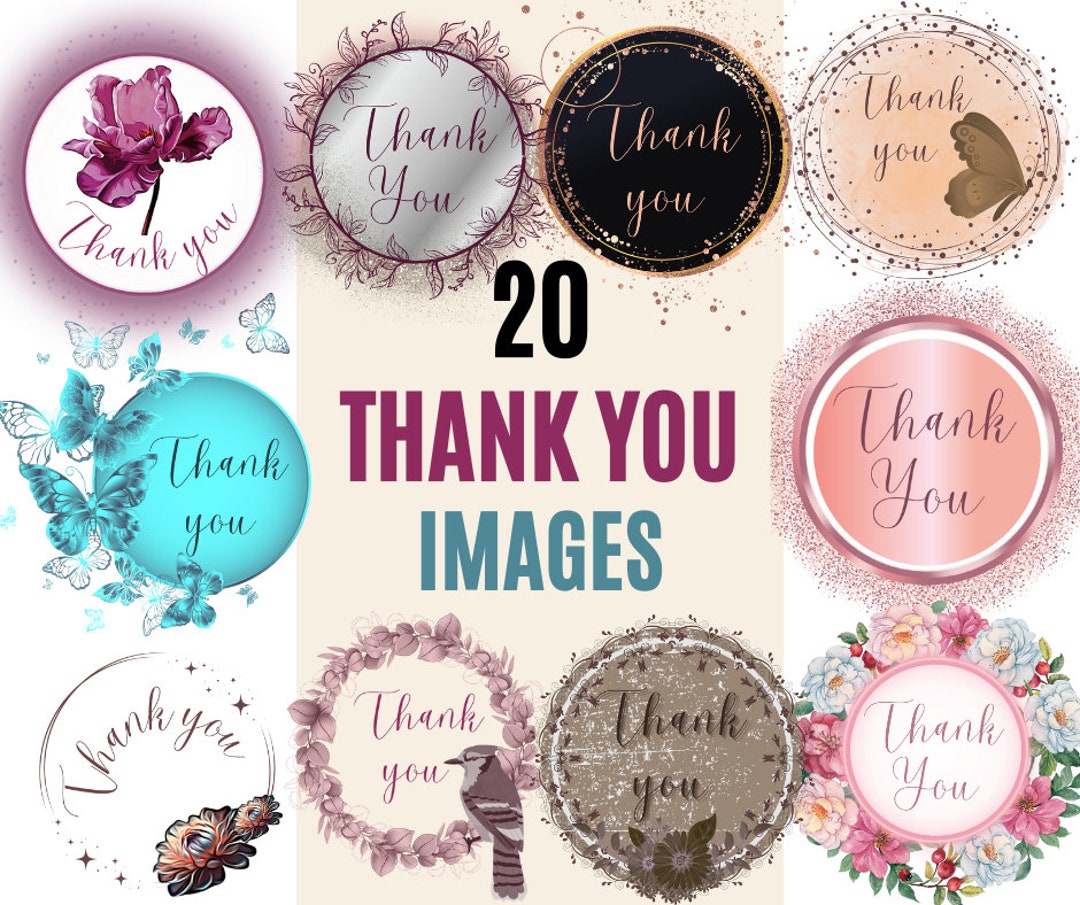 20 Thank You PNG Images High Quality Unique Design - Etsy UK