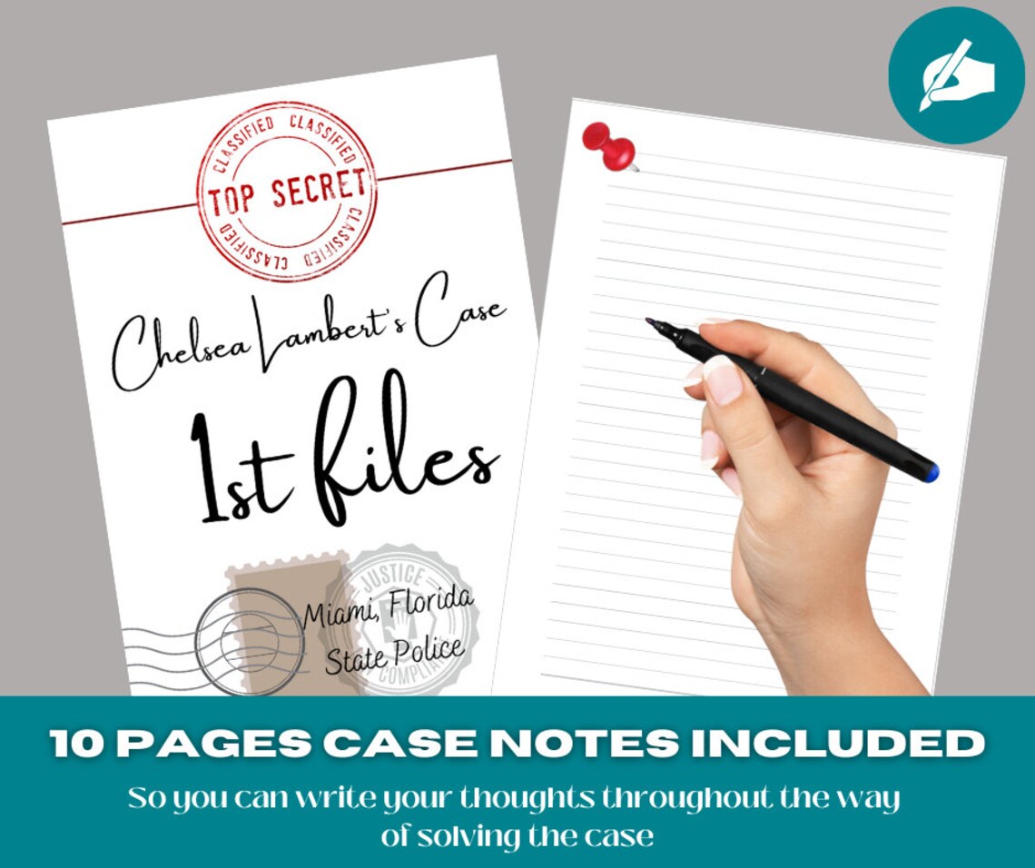 Murder Mystery Detective Case Files, Unsolved Case, Digital Case Files ...