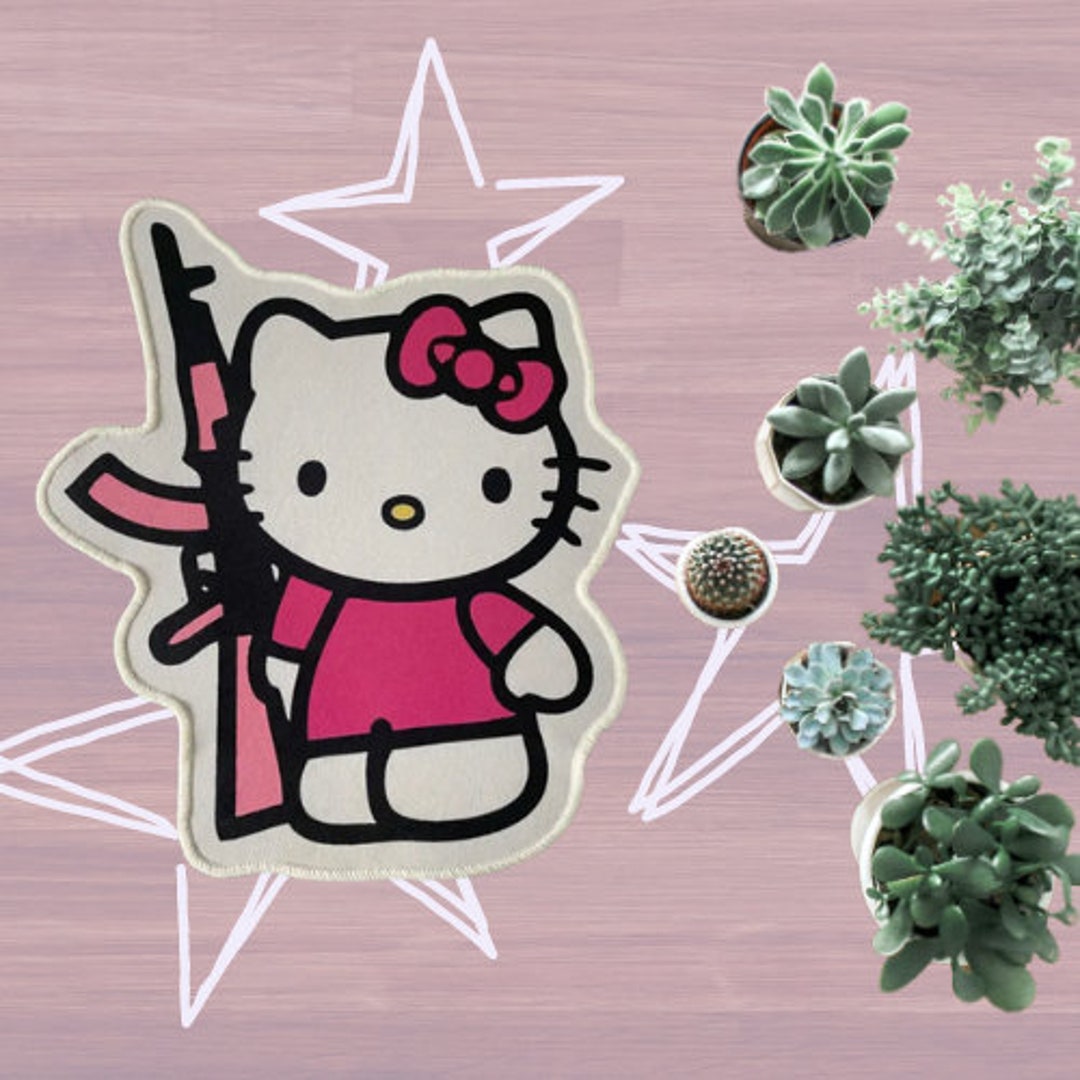 Hello Kitty Rug, Y2K Rug Unique Aesthetic Rug, Perfect Gift Rug, Rug ...