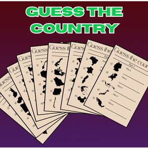 Guess the Country; Online Quiz; Educational; Geography Test; Pdf ...