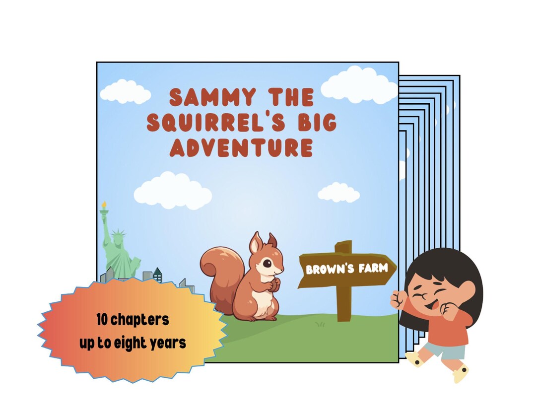 Children's Book "sammy the Squirrel's Big Adventure" - Etsy
