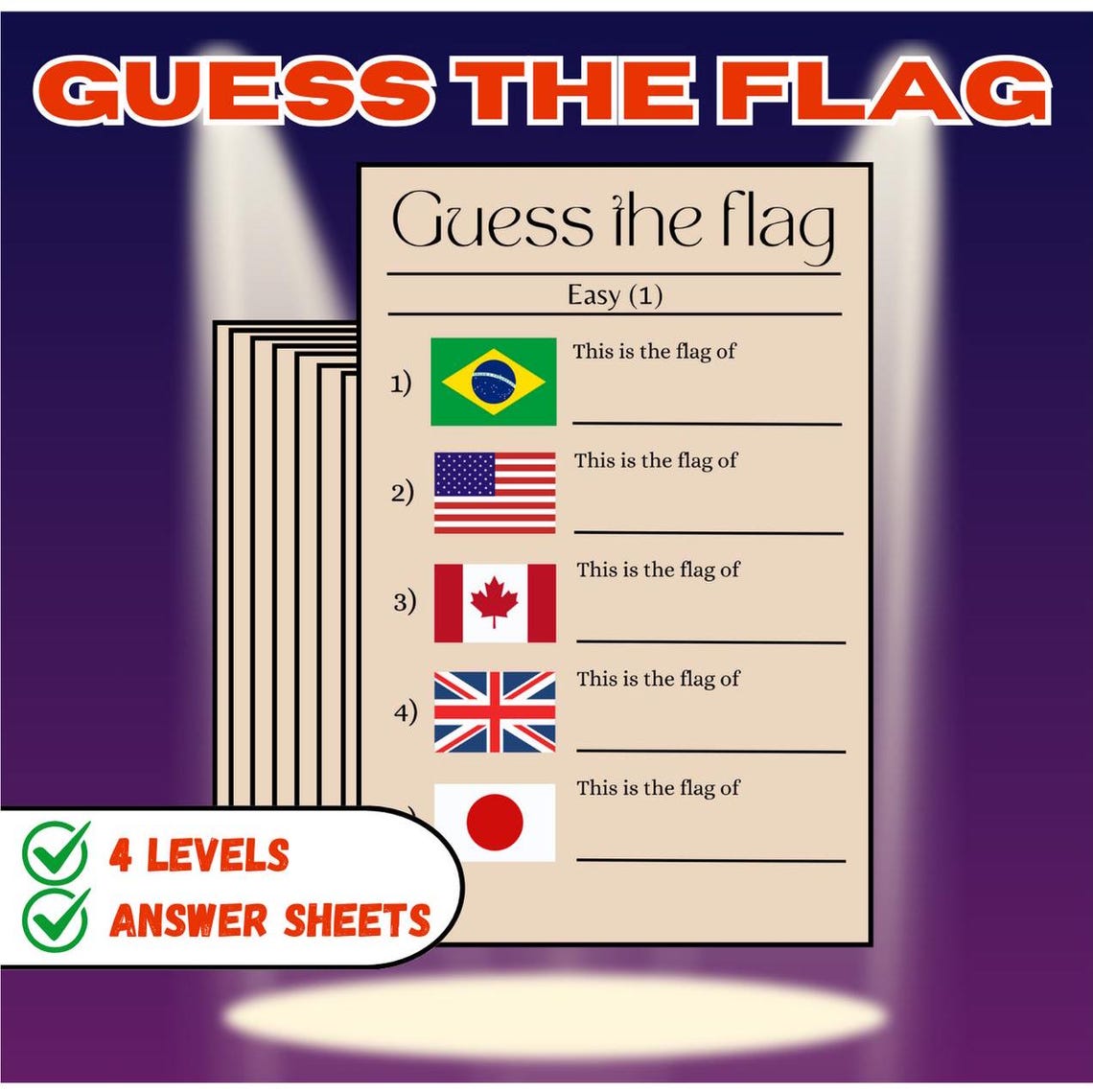 Guess the Flag; Quiz; Online Quiz; Educational; Geography Test; Pdf ...