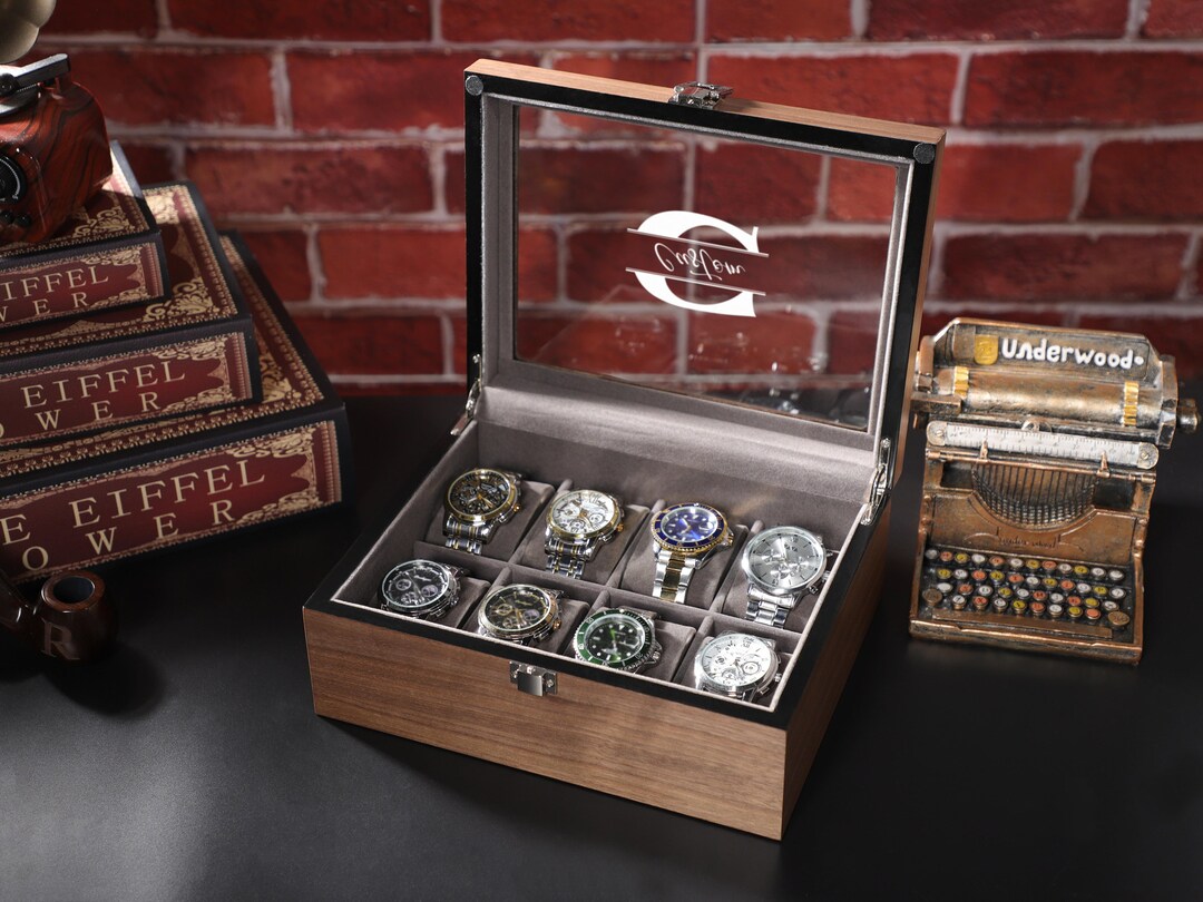 Custom Watch Box for Men, Watch Organizer, Watch Storage, Personalized ...