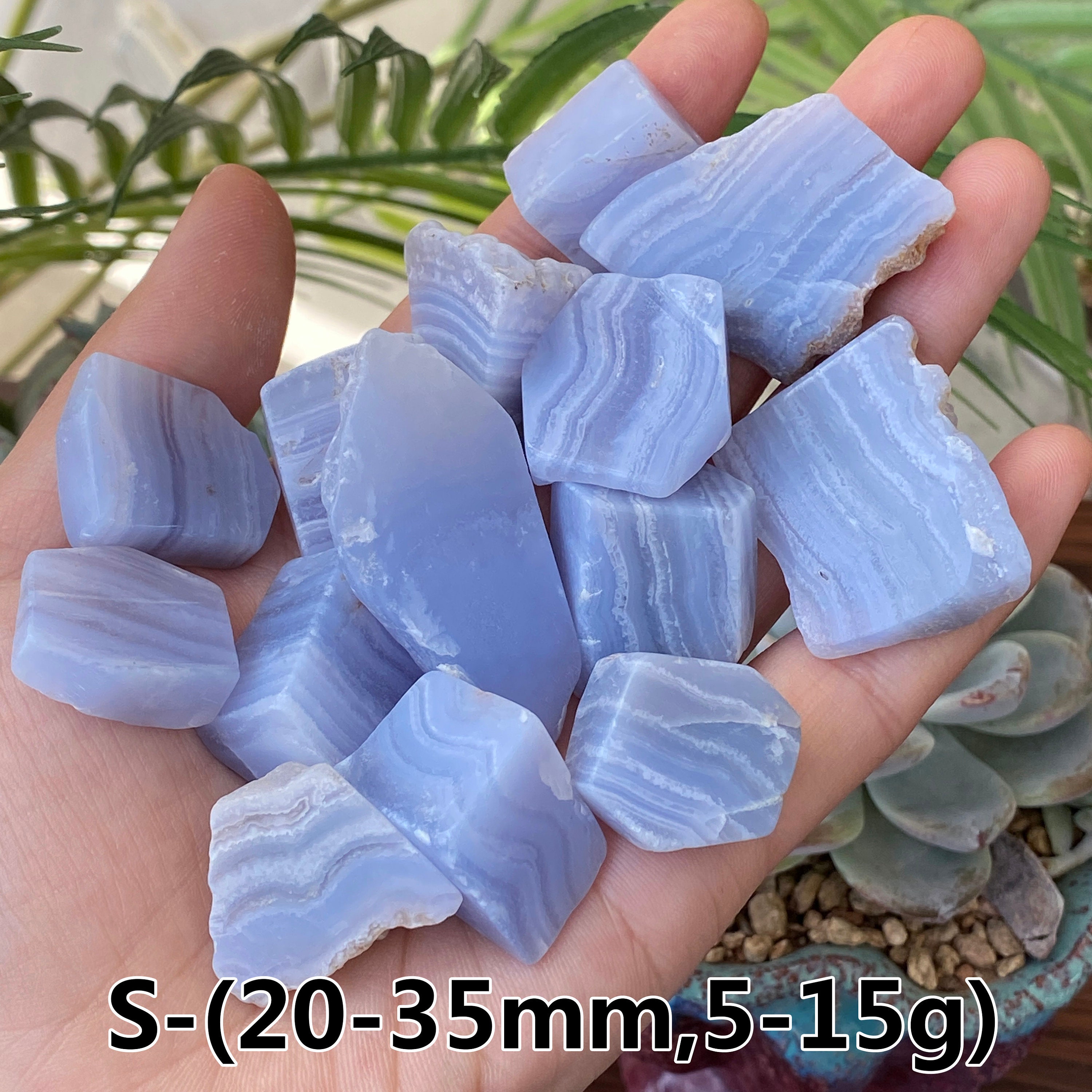 Blue Lace Agate Mini Slice , Blue Lace Agate Polished Slab , Polished ...