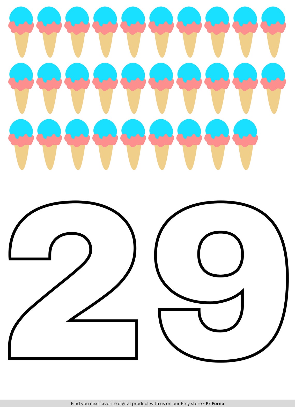 Number Coloring Pages Worksheet for Kids, Number 1 - 30 Kindergarten ...