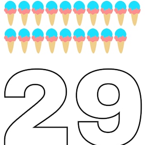 Number Coloring Pages Worksheet for Kids, Number 1 - 30 Kindergarten ...