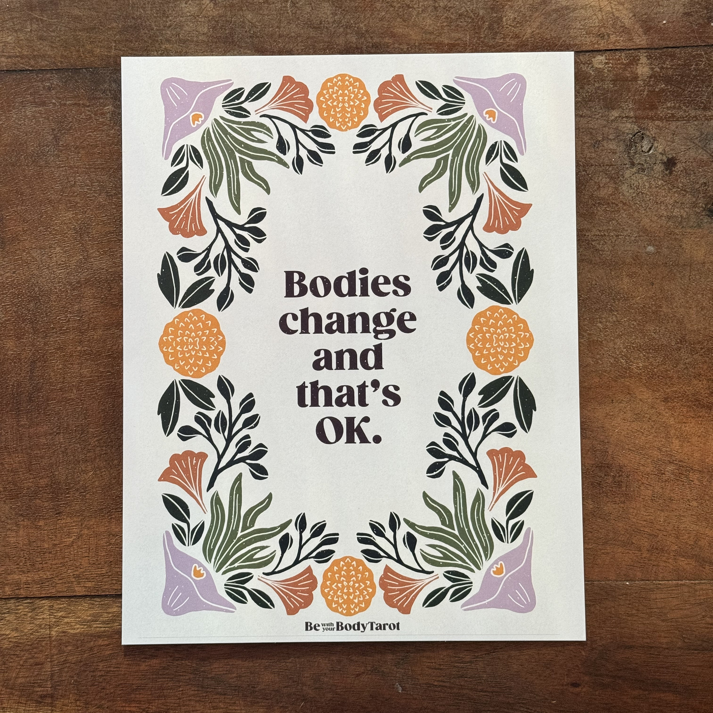 Bodies Change and That’s OK Poster Print - Etsy
