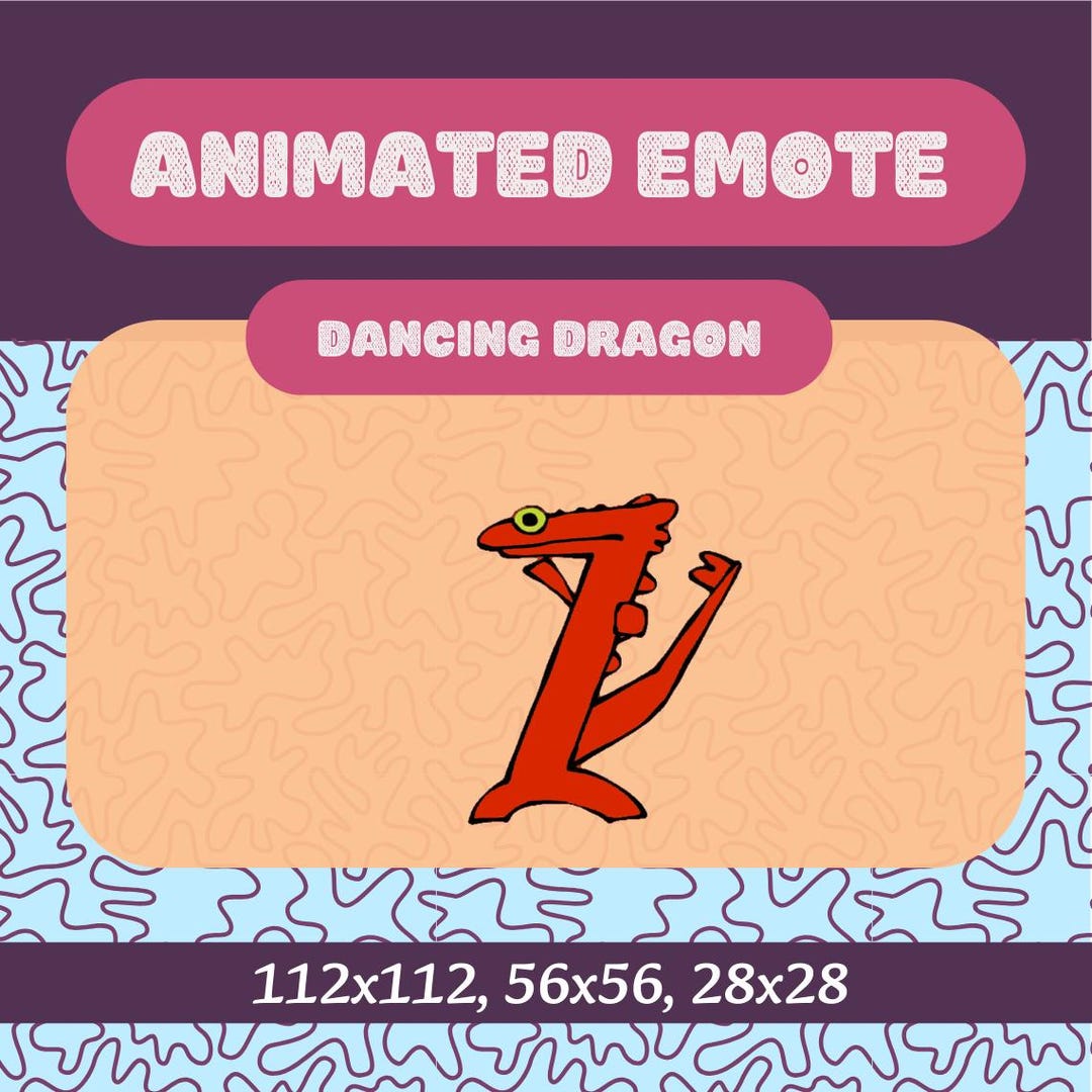 Animated Dancing Dragon Twitch Emote, Dancing Rainbow Dragon Tiktok ...