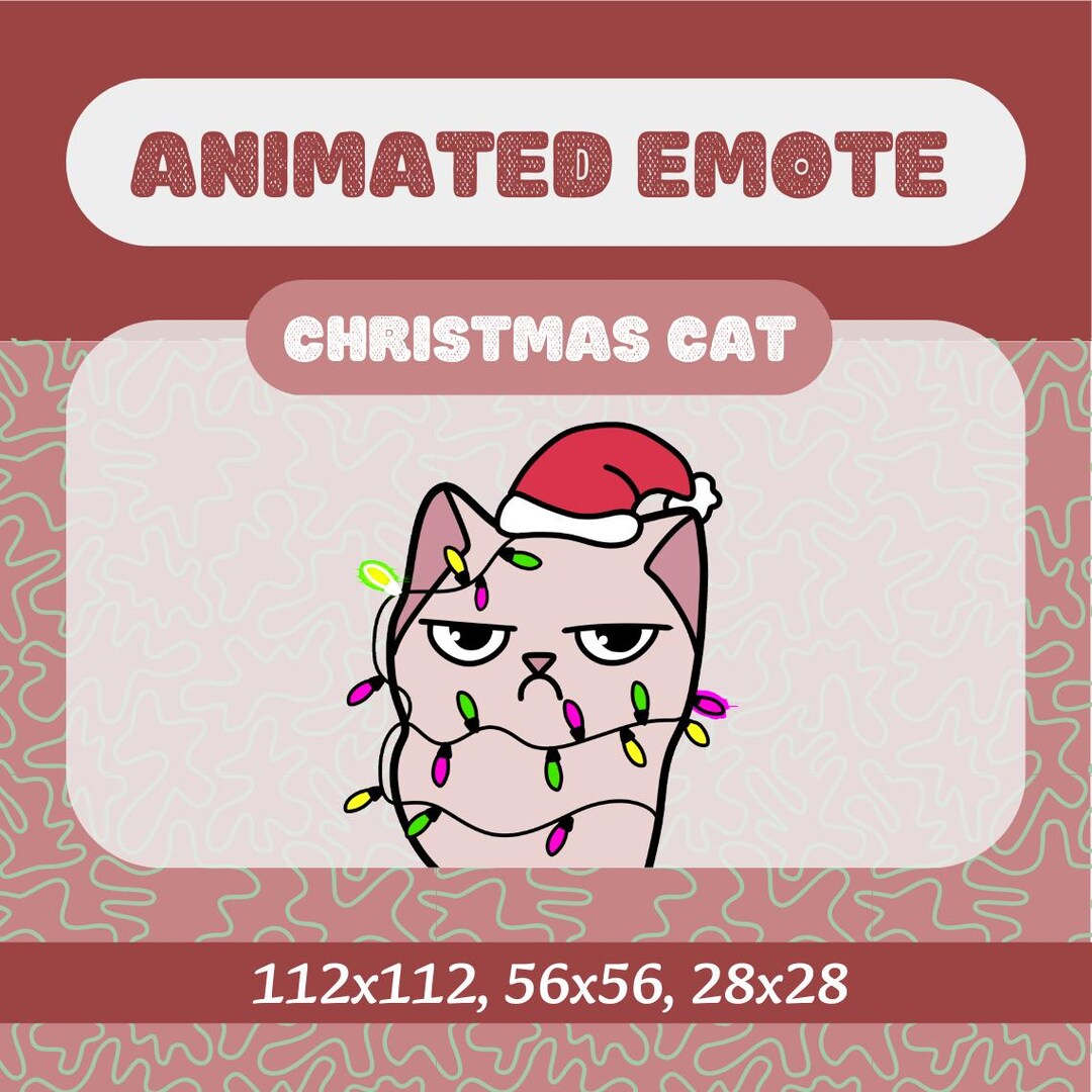 Grumpy Christmas Cat Animated Emote, Grumpy Christmas Cat Animated ...
