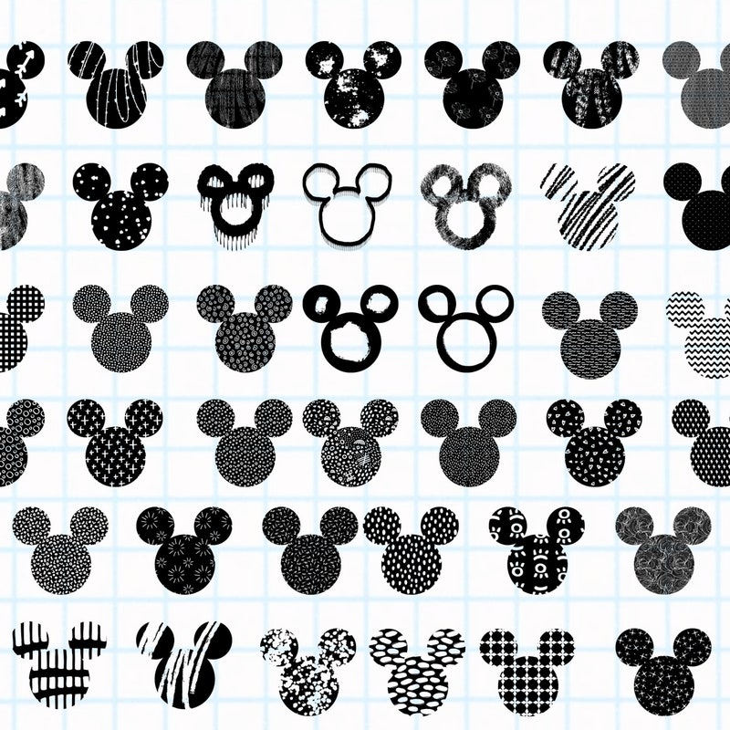 Mickey Mouse Ears Svg - Etsy