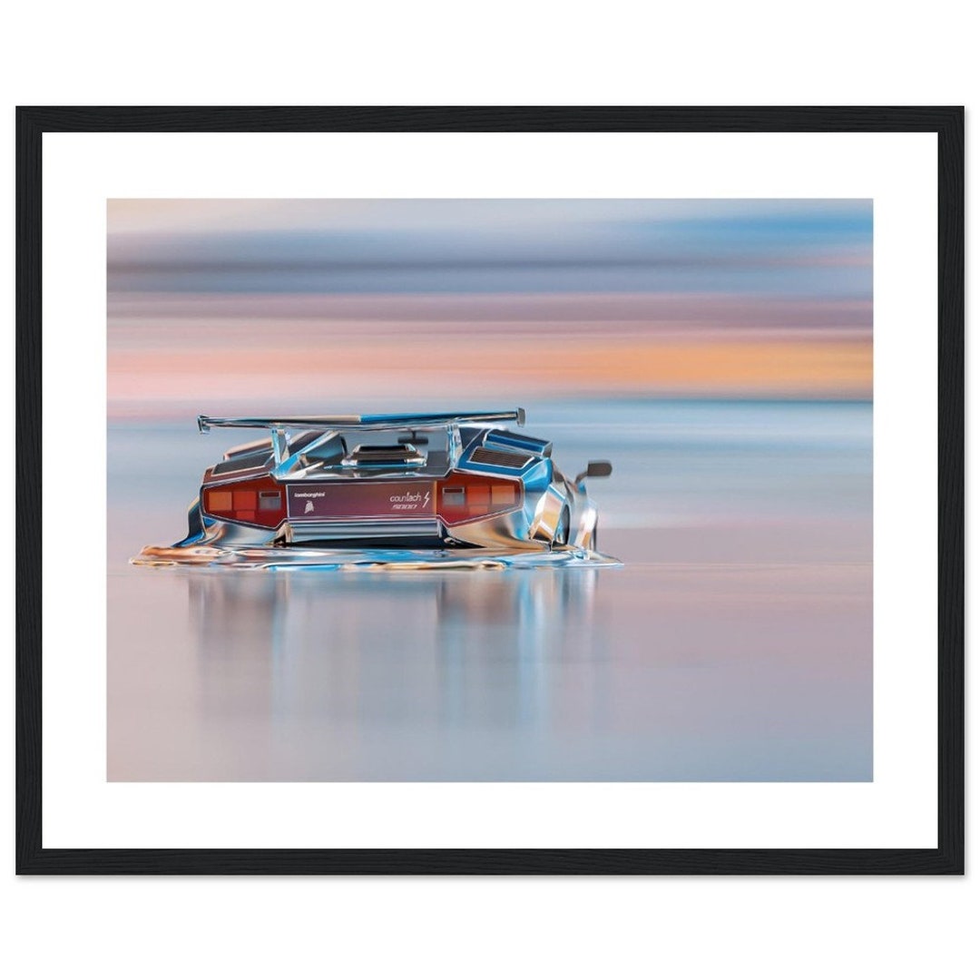 Lamborghini Countach Framed Artwork 40x50cm - Etsy