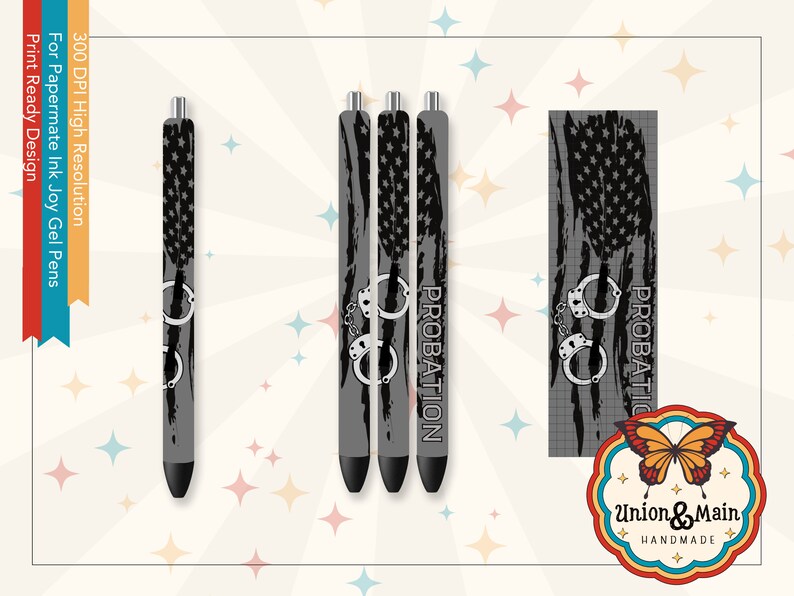 Probation Officer PNG High Resolution Digital Pen Wrap File - Etsy