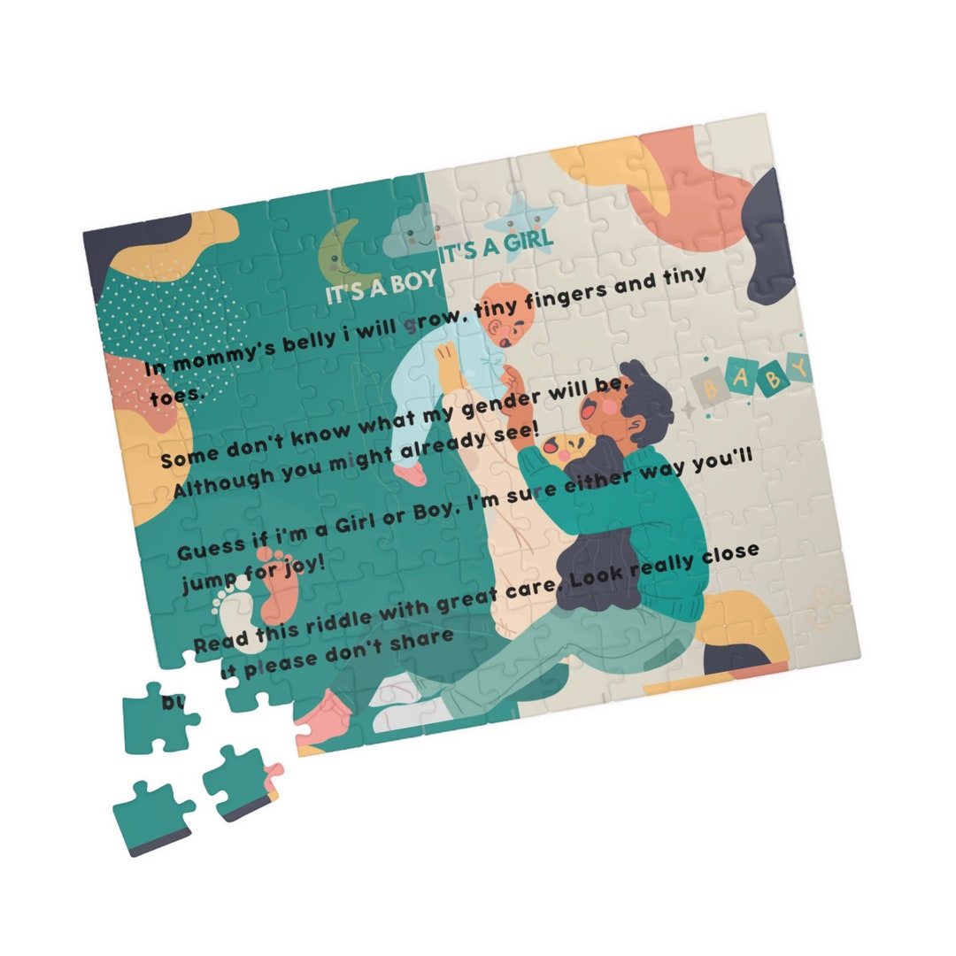 110-piece Gender Reveal Puzzle girl - Etsy