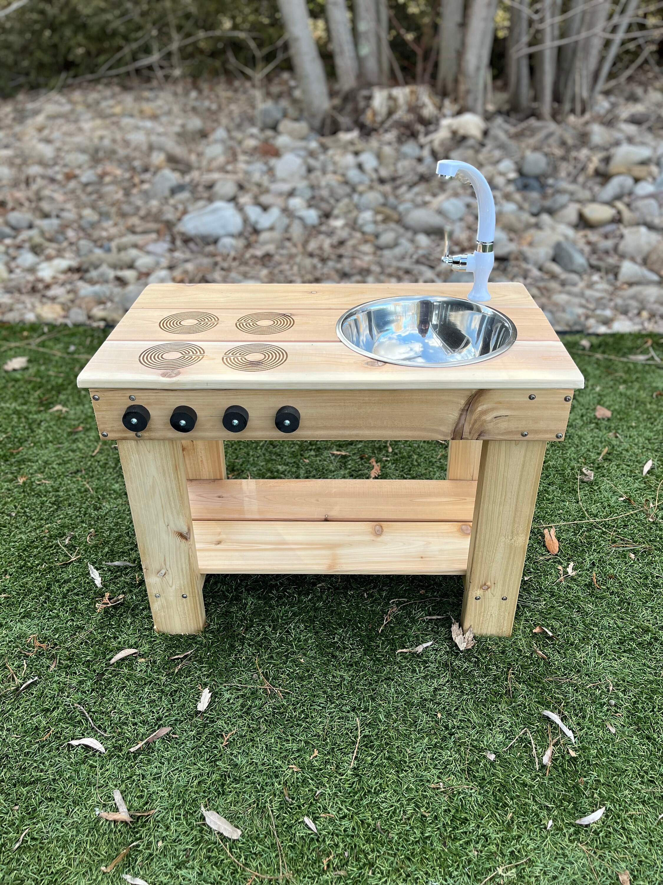 Small Simple Mud Kitchen With Working Faucet - Etsy