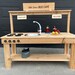Mud Kitchen Cafe With Working Faucet Outdoor Play Kitchen Made of Cedar ...