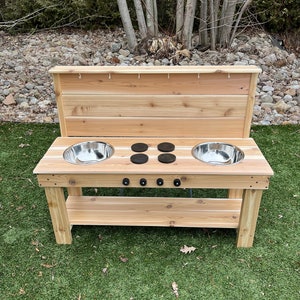 Centered Mud Kitchen With Backsplash and Working Faucet!; Outdoor Play ...
