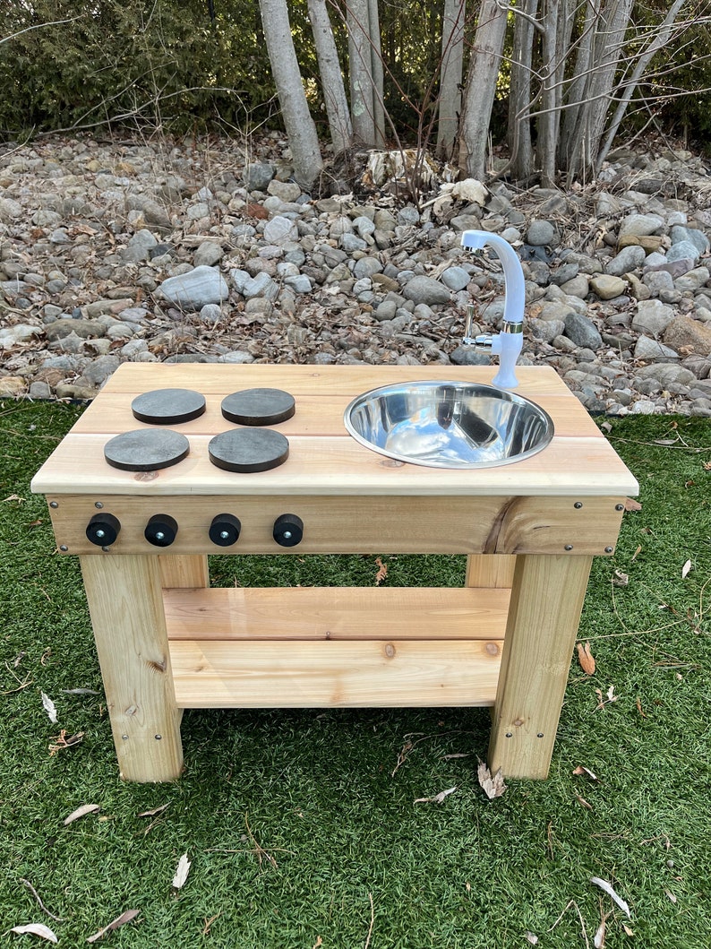 Small Simple Mud Kitchen With Working Faucet - Etsy