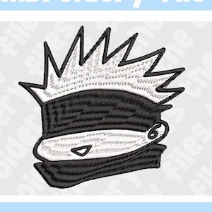 Cute Gojo Embroidery File, Jujustu Kaisen Embroidery File, JJK ...
