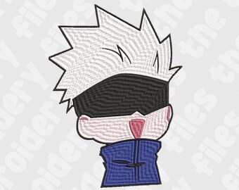 Cute Gojo Embroidery File, Jujustu Kaisen Embroidery File, JJK ...
