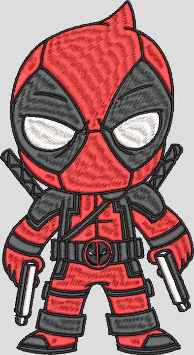 Deadpool Embroidery File, Superhero Embroidery File, Digital Download ...