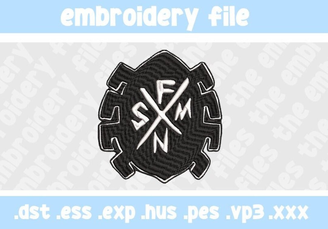 Spider Punk Logo Embroidery File, Spiderman Embroidery File, Digital ...