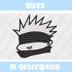 Cute Gojo Embroidery File, Jujustu Kaisen Embroidery File, JJK ...