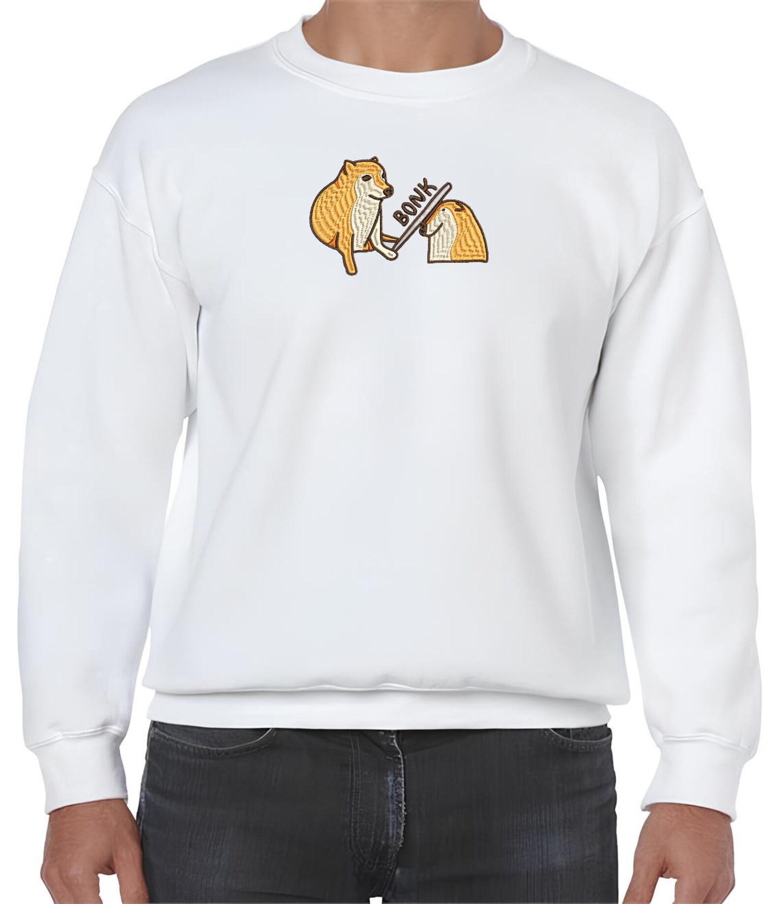 BONK Meme Embroidery File, Doge Embroidery File, Digital Download ...