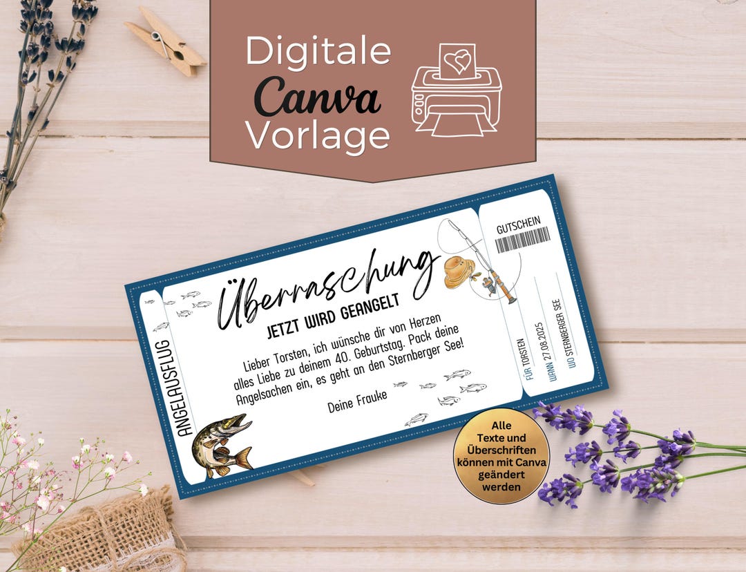 Fishing Trip Voucher Template | Printable Fishing License Voucher ...
