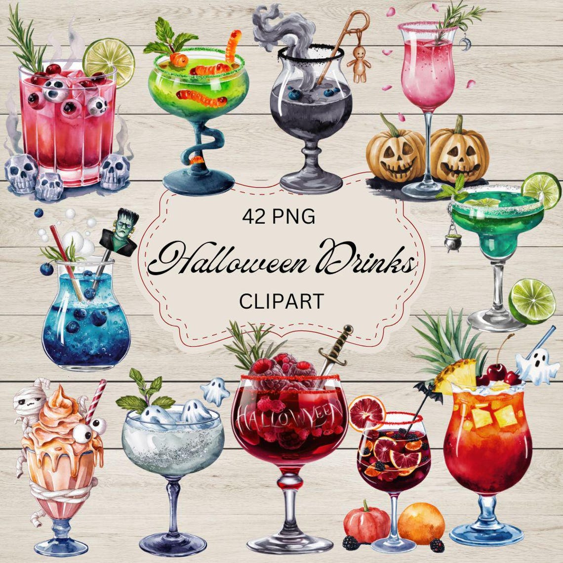 47 Halloween Drinks Clipart Halloween Clipart Drinks Cocktails PNG ...