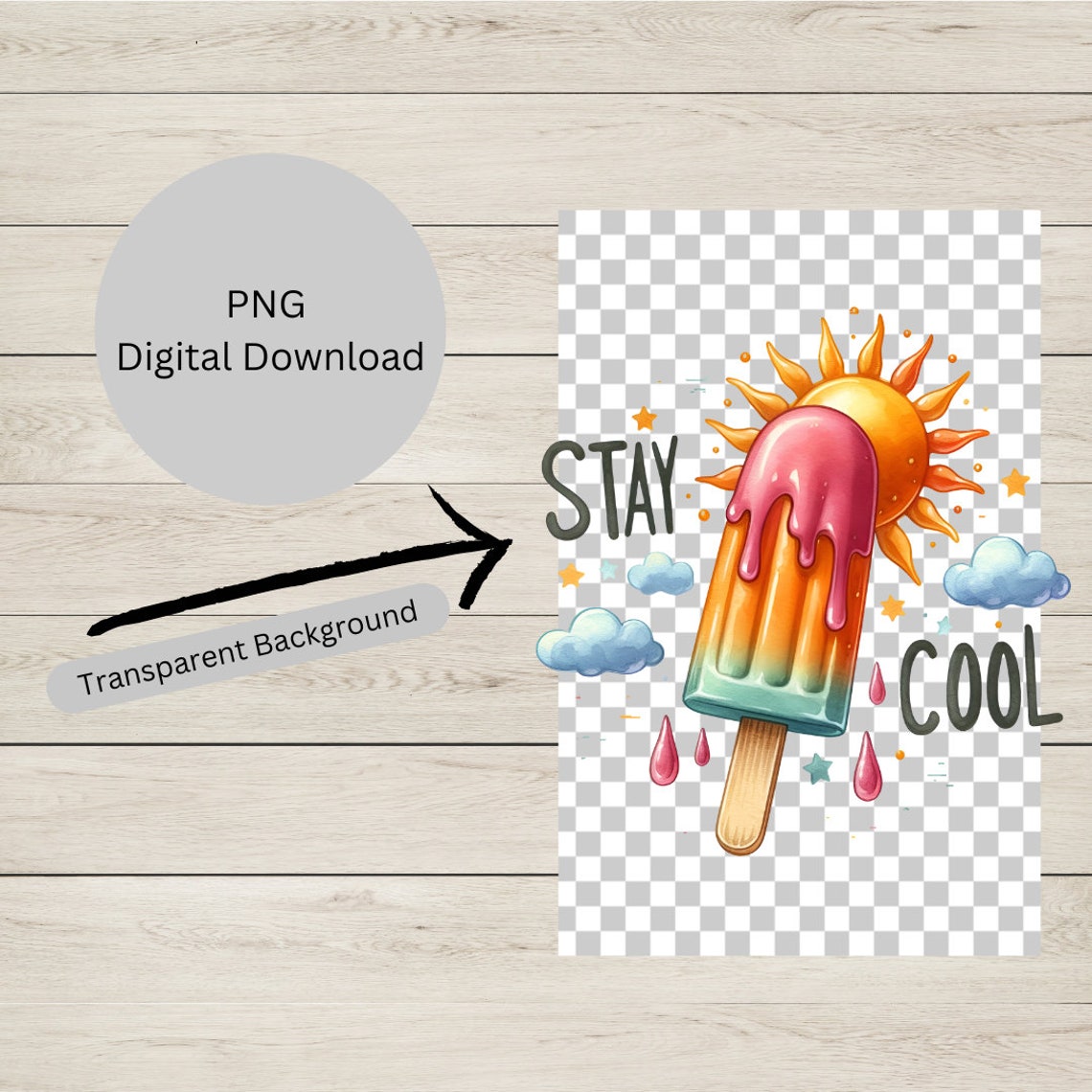Summer Beach Clipart Bundle PNG Transparent Background Commercial Use ...