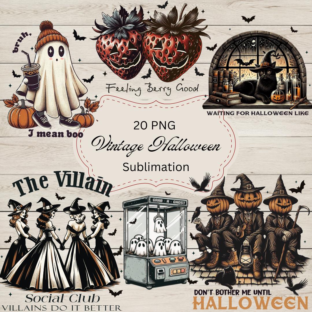 Creepy Halloween Sublimation L PNG Clipart | Halloween Sublimation ...