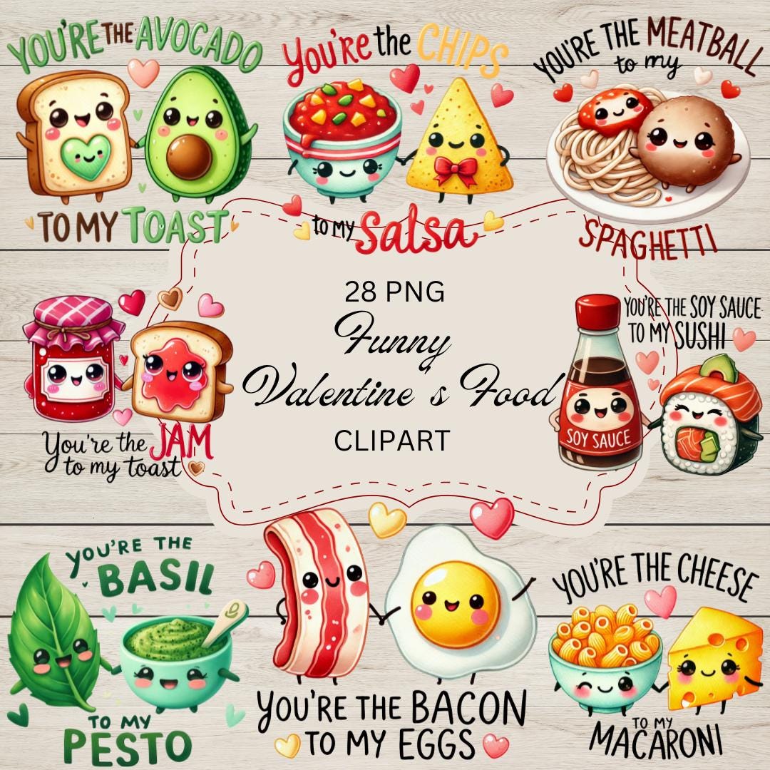 Valentine's Day Sweet Food Clip Art | PNG | Transparent Background ...