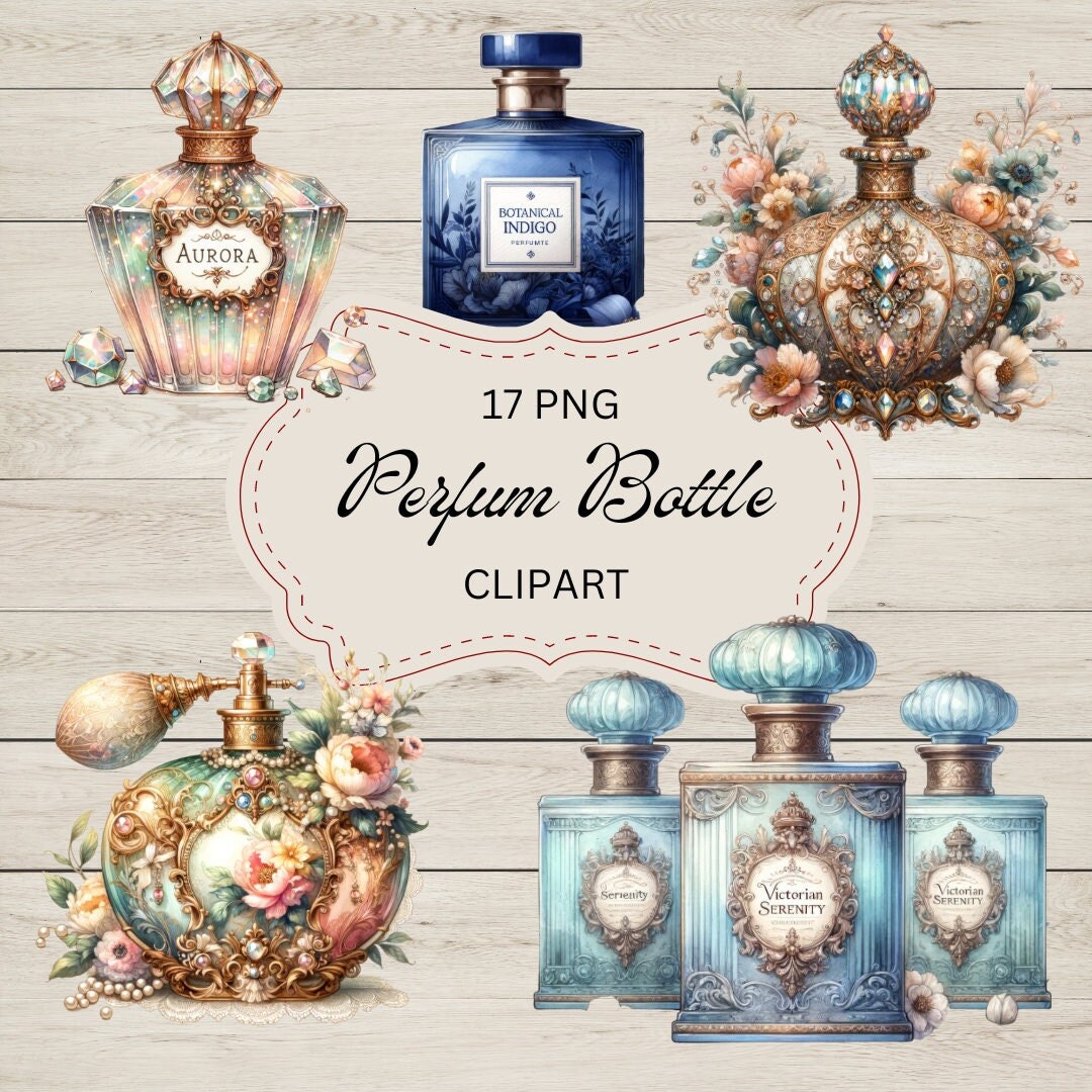 Clipart Perfume Bottles | Perfume | PNG | Transparent Background ...