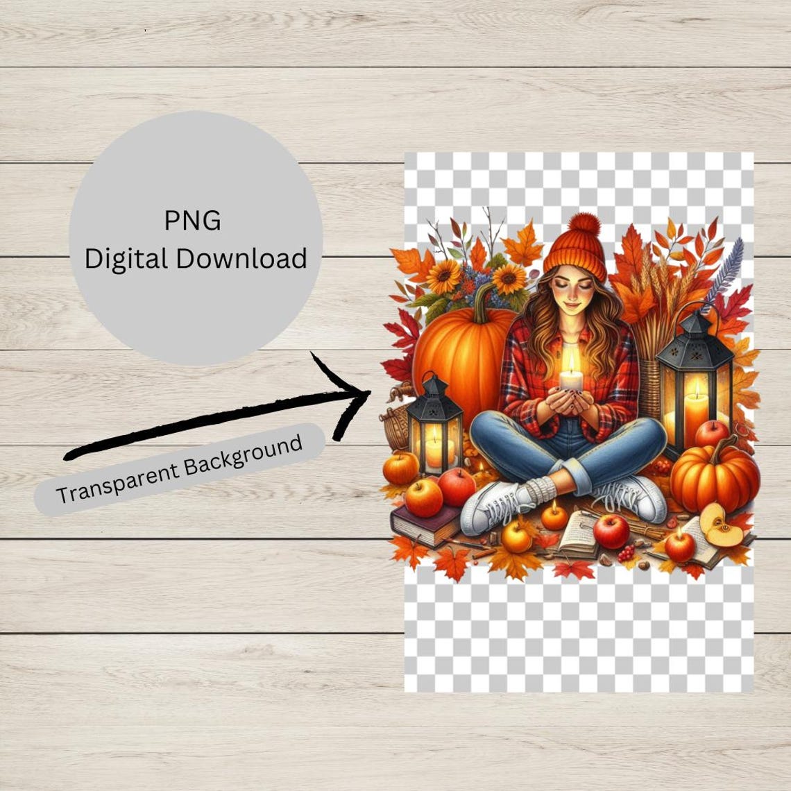 Autumn Girl Clipart | Autumn Sublimation | Commercial Use | Fall Clip ...