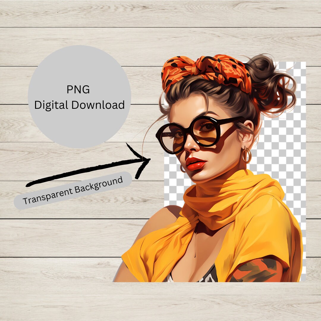 Beautiful Messy Bun Clipart |PNG |transparent Background |commercial ...