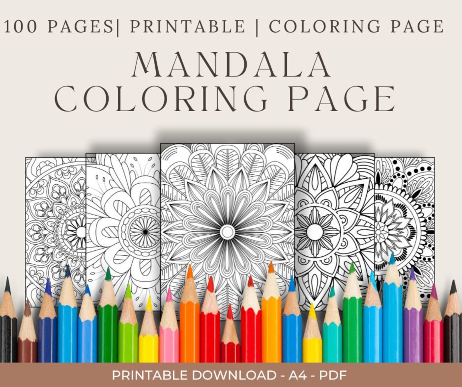 Relaxing Mandala Coloring Templates | Stress | Templates | Coloring ...