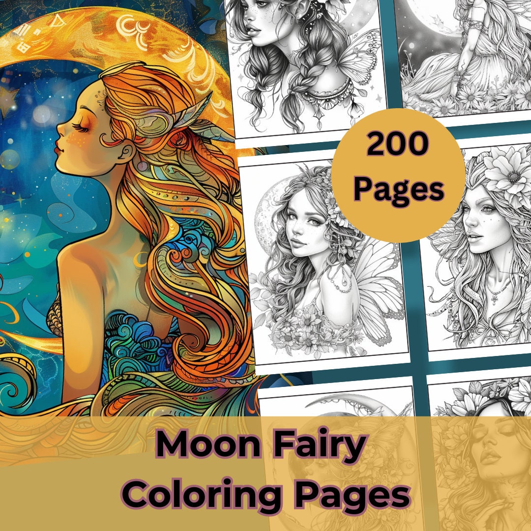 Magical Moon Fairy Coloring Pages Coloring Pages Templates Coloring for ...