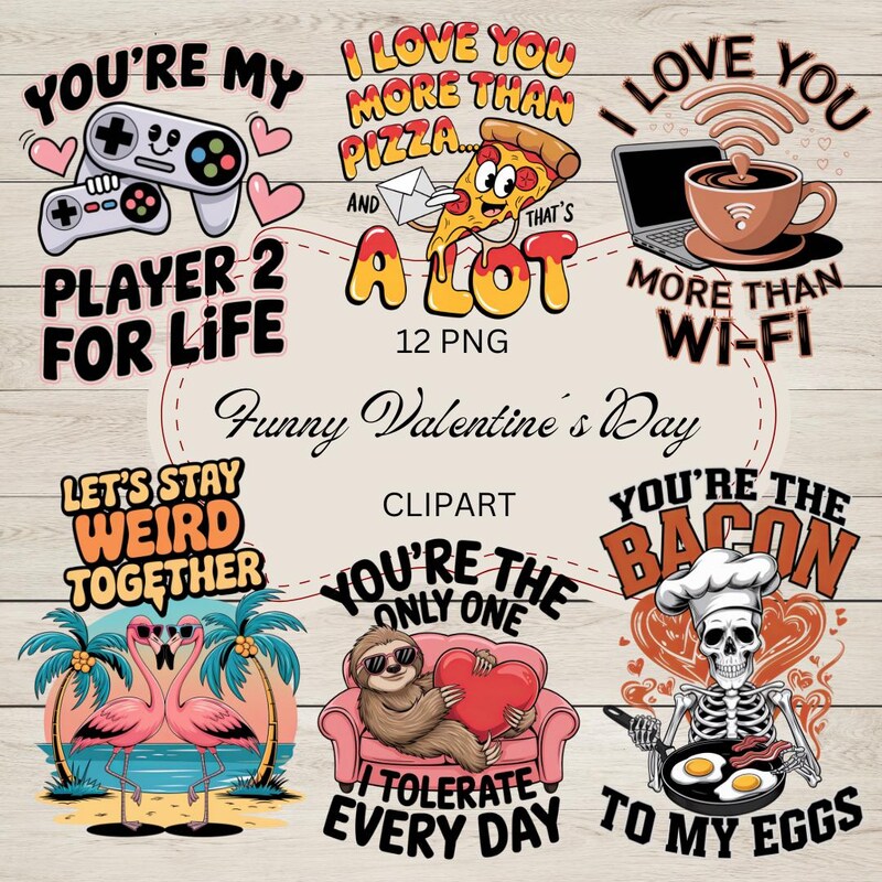 Funny Valentine Clip Art - Etsy