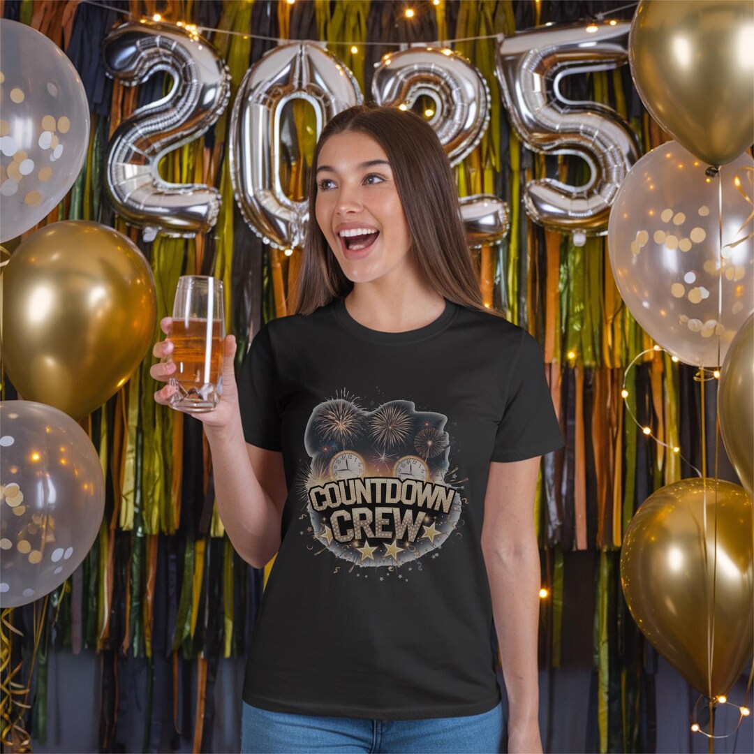 Countdown Crew New Year's Eve T-shirt, Funny Party Tee, Celebratory ...