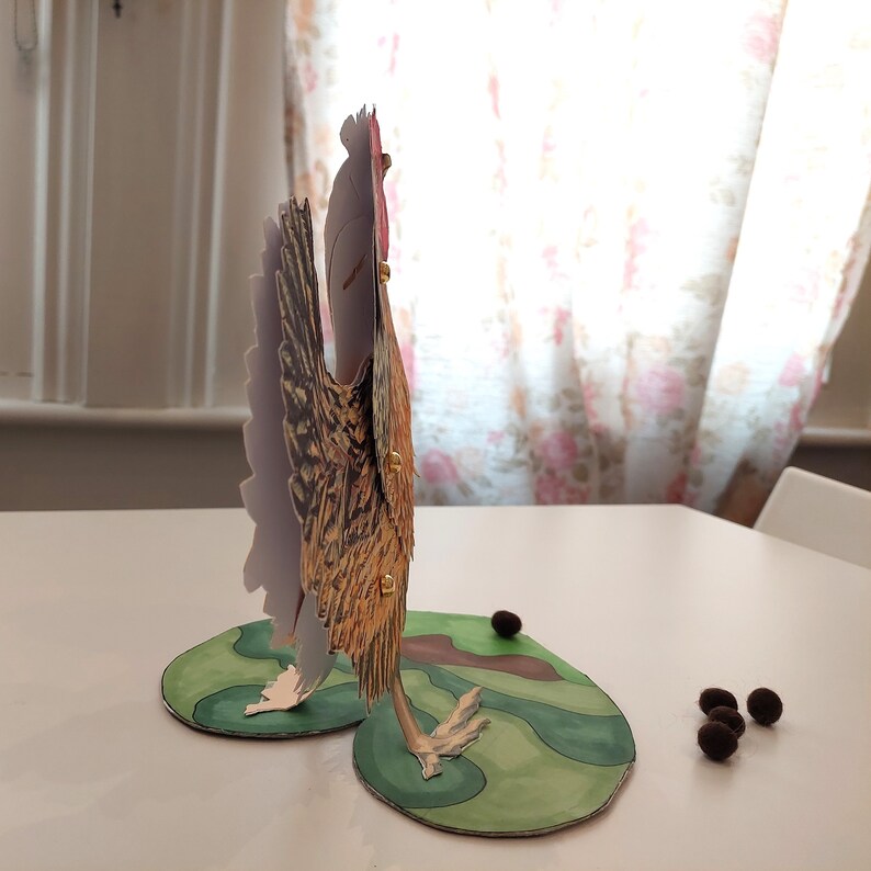 Printable Paper Rooster Toy - Etsy