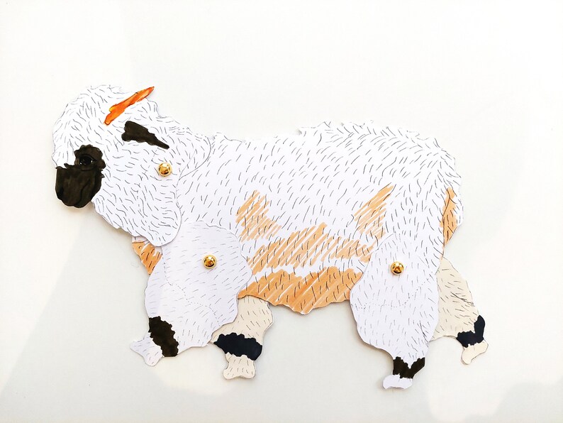 Printable Paper Lamb Toy - Etsy